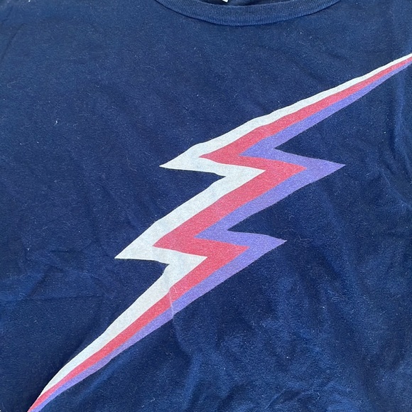 Sundry | Tops | Square Lightning Bolt Tee | Poshmark